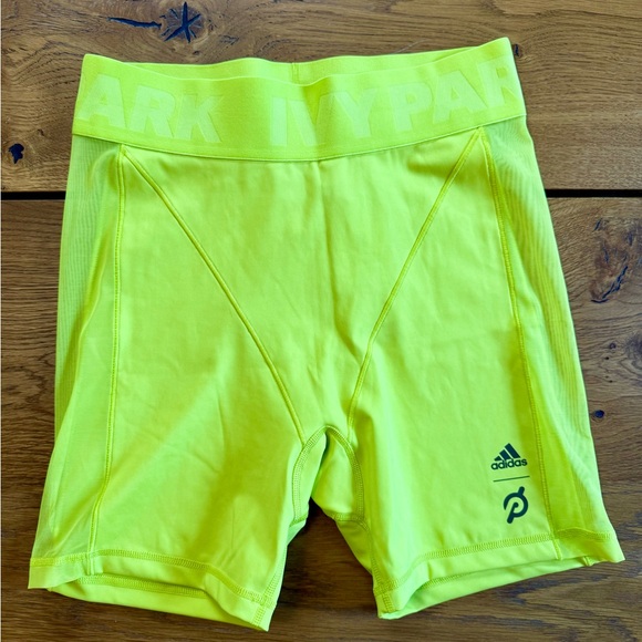 adidas | Shorts | Adidaspelotonivy Park Neon Yellow Bike Shorts With ...